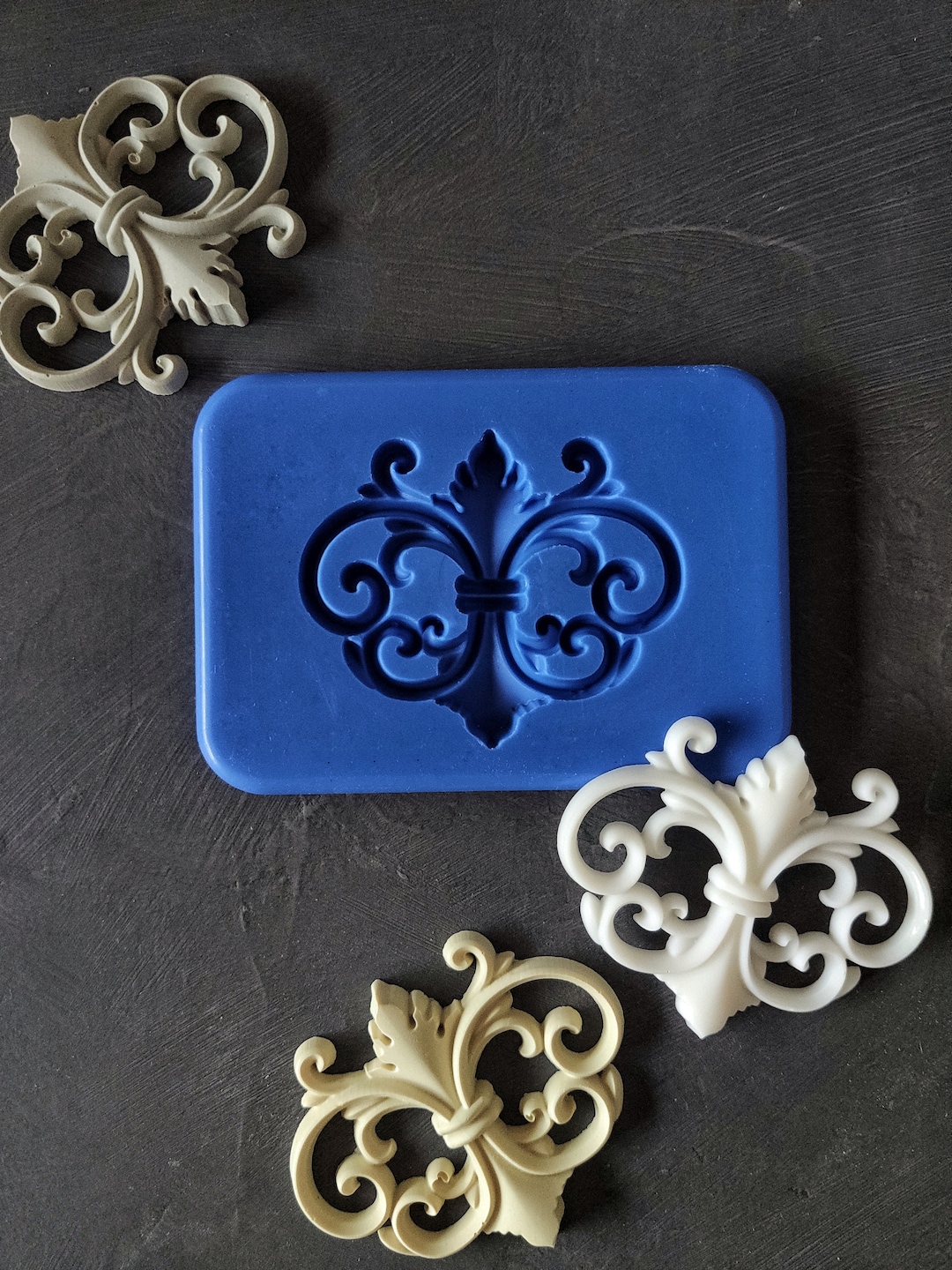 Silicone Mold for French Style Vintage Applique, Molds for Resin ...