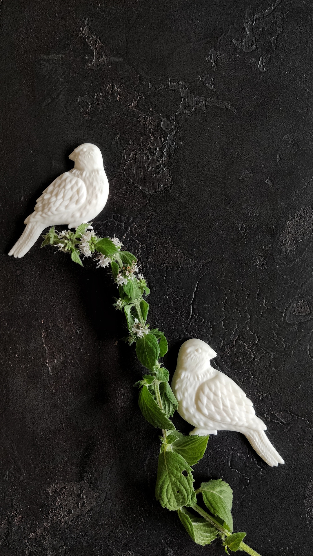 Birds Pair Resin Pigeons (2pcs) , Pigeons Appliques, Birds Onlays ...
