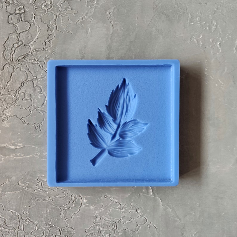 3D Square Tile With Leaf Silicone Mold for Kitchen Backsplash - Etsy