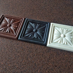 Silicone Mold for Square Decorative Overlay With Wood Texture, Tiles ...