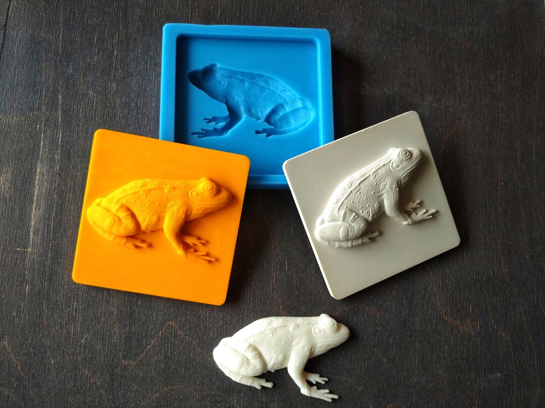 Frog 3d Tile Mold , Silicone Mould , Toad Applique , Concrete Mold ...