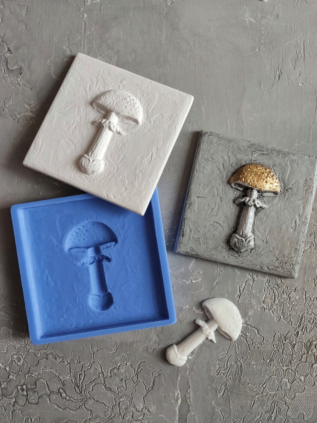 Mushroom Tiles Silicone Mould , Tiles for Art Creativity, Dinner or ...