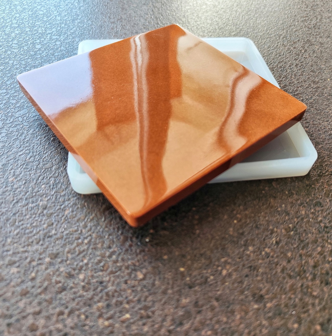 Square Smooth Tile Silicone Mold Different Sizes | Resin Tray Mold ...