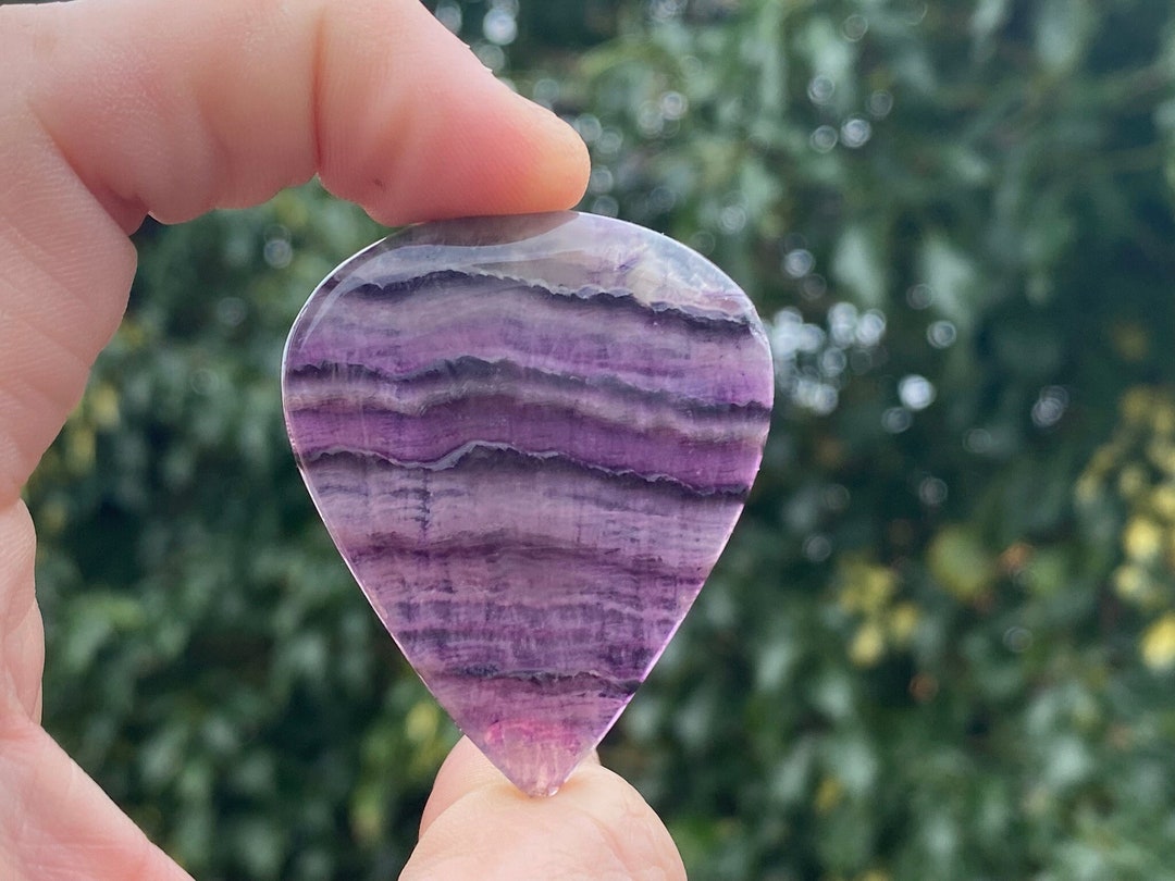 Fluorite Cabochon,45x38mm, 16g / 80cts in Weight - Purple Fluorite Gems ...