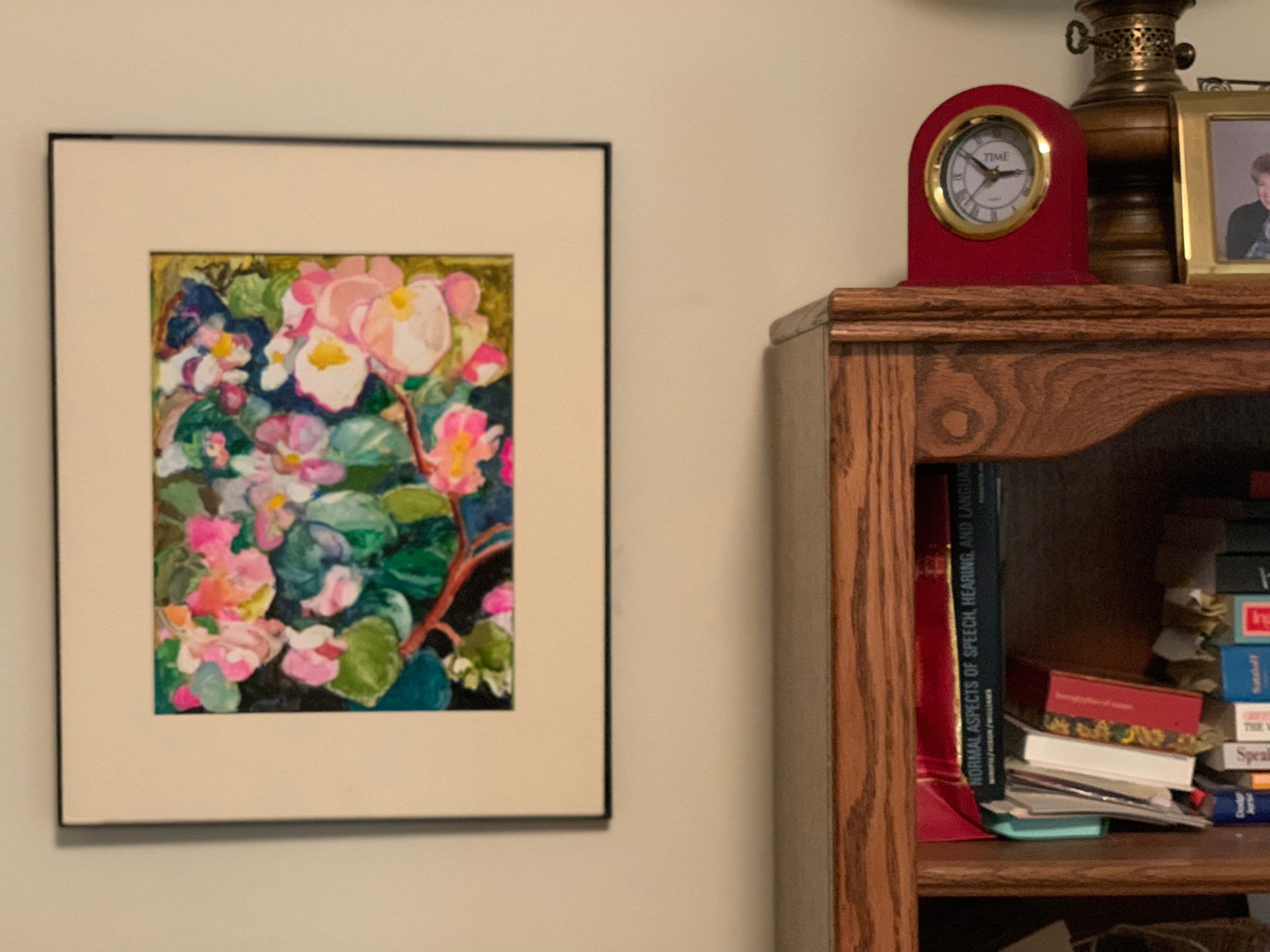 Original Flower Painting of Begonia Blossoms - Etsy