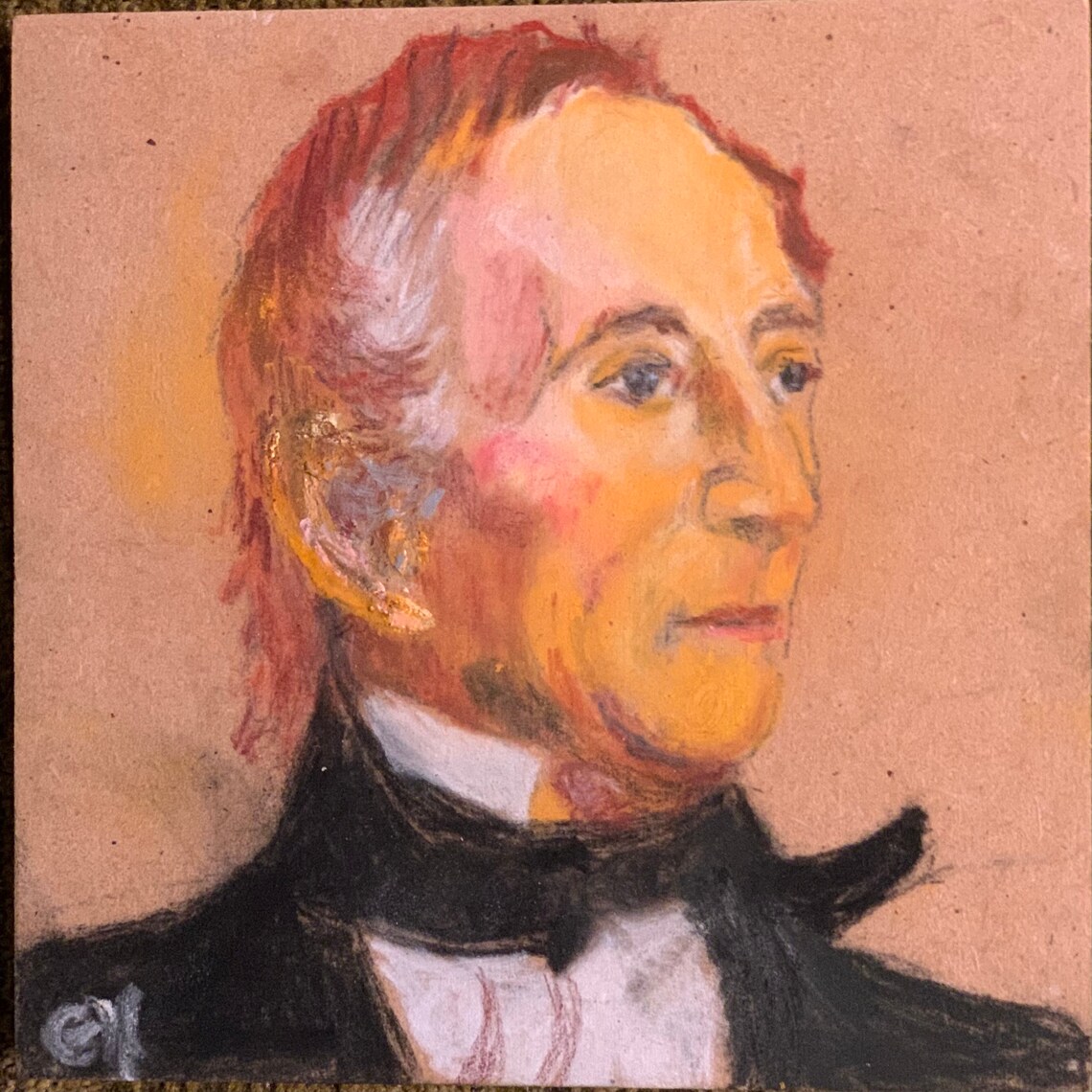Portrait of John Tyler tenth President of the United States - Etsy