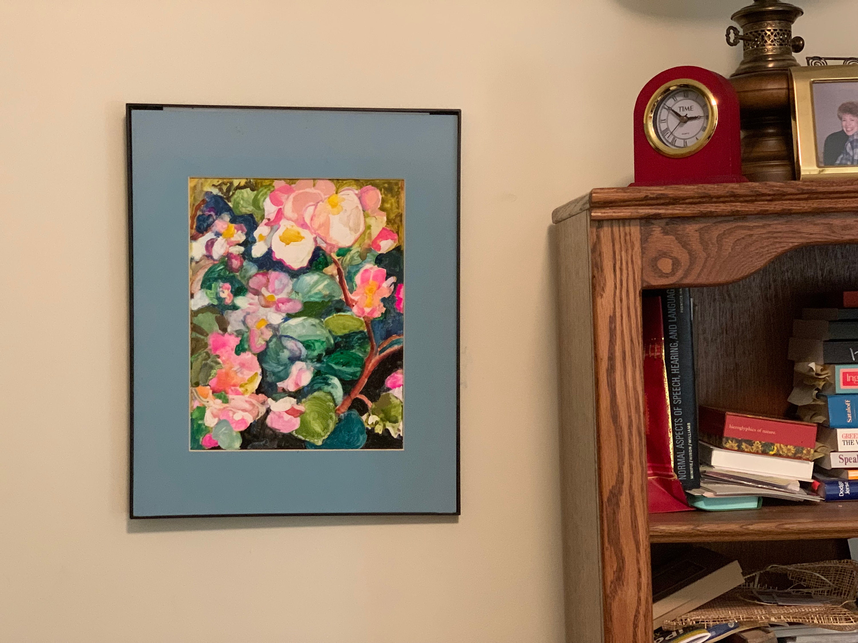 Original Flower Painting of Begonia Blossoms - Etsy