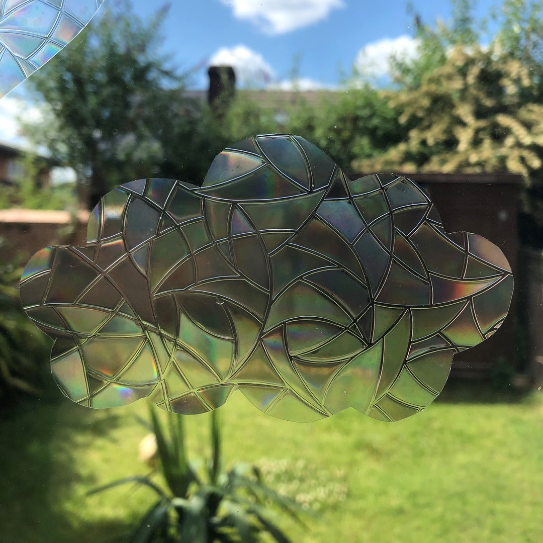 Pack of 3 Cloud Shape Suncatcher Rainbow Window Sticker Clings, Prism ...