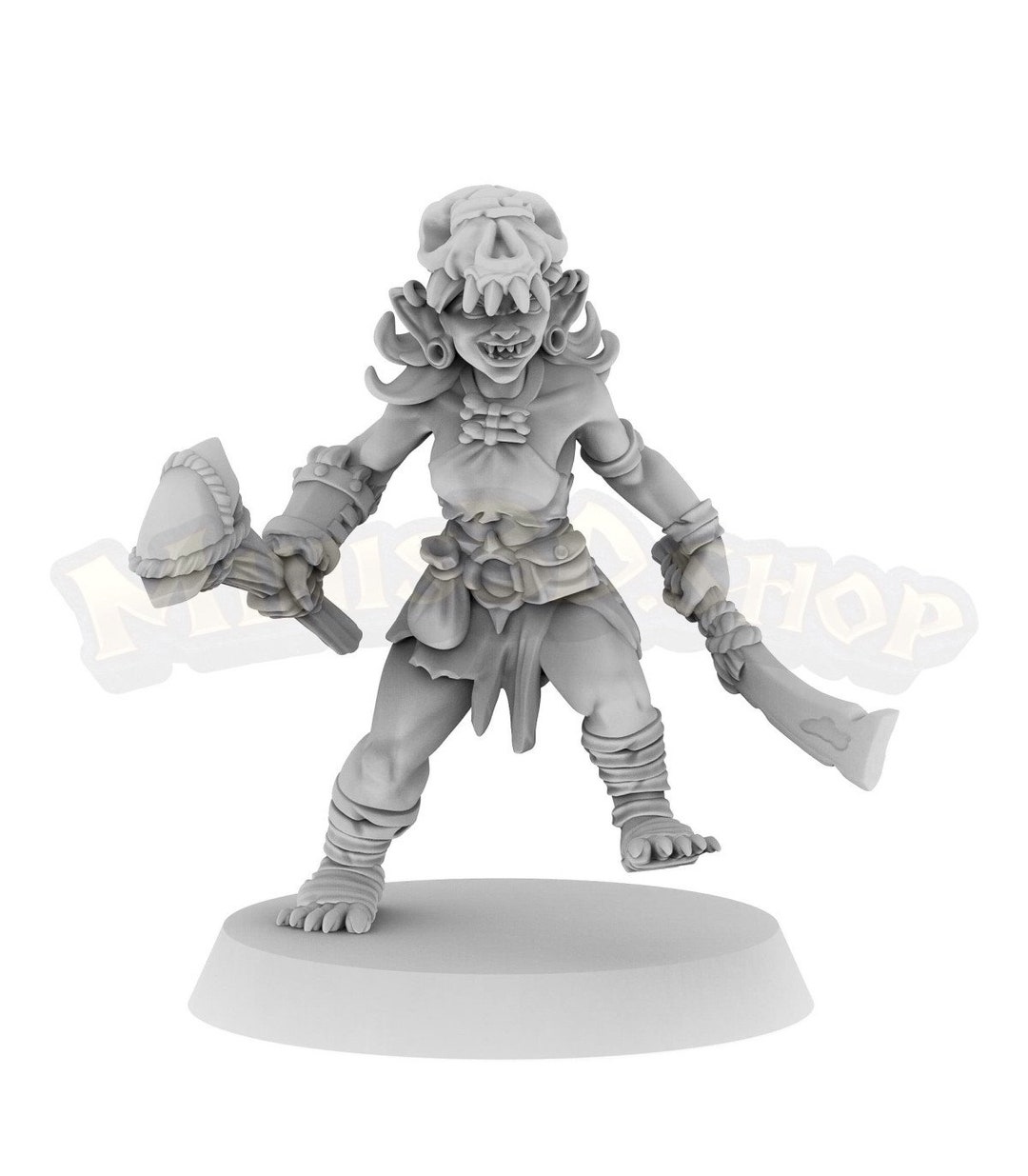 Goblin Chieftain of the Green Skull Clan GA077 - Etsy