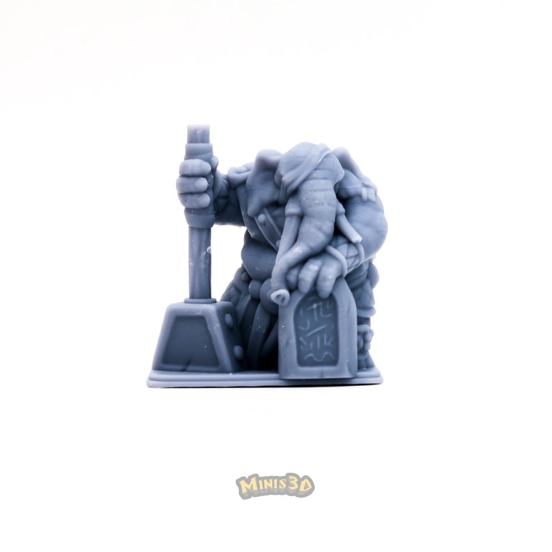 Loxodon Druid Warrior Wizard HQ Dungeon Minis3d | Etsy