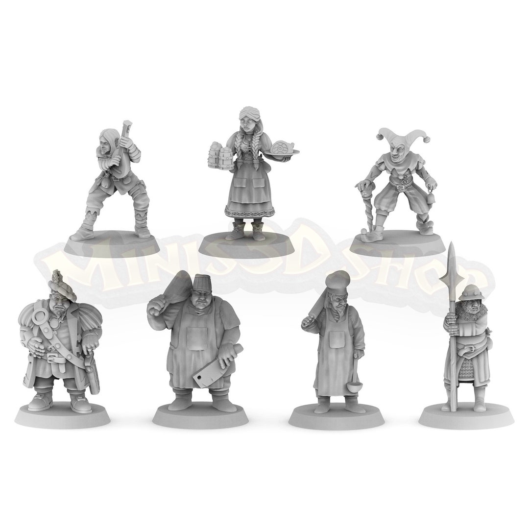 NPC 2 Chef, Butcher, Innkeeper, Jester, Fat Noble, Troubadour HQ ...