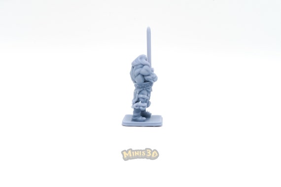 Retro Barbarian Female Schizzo Heroquest RETROCRUSADE F Minis3D Toys ...