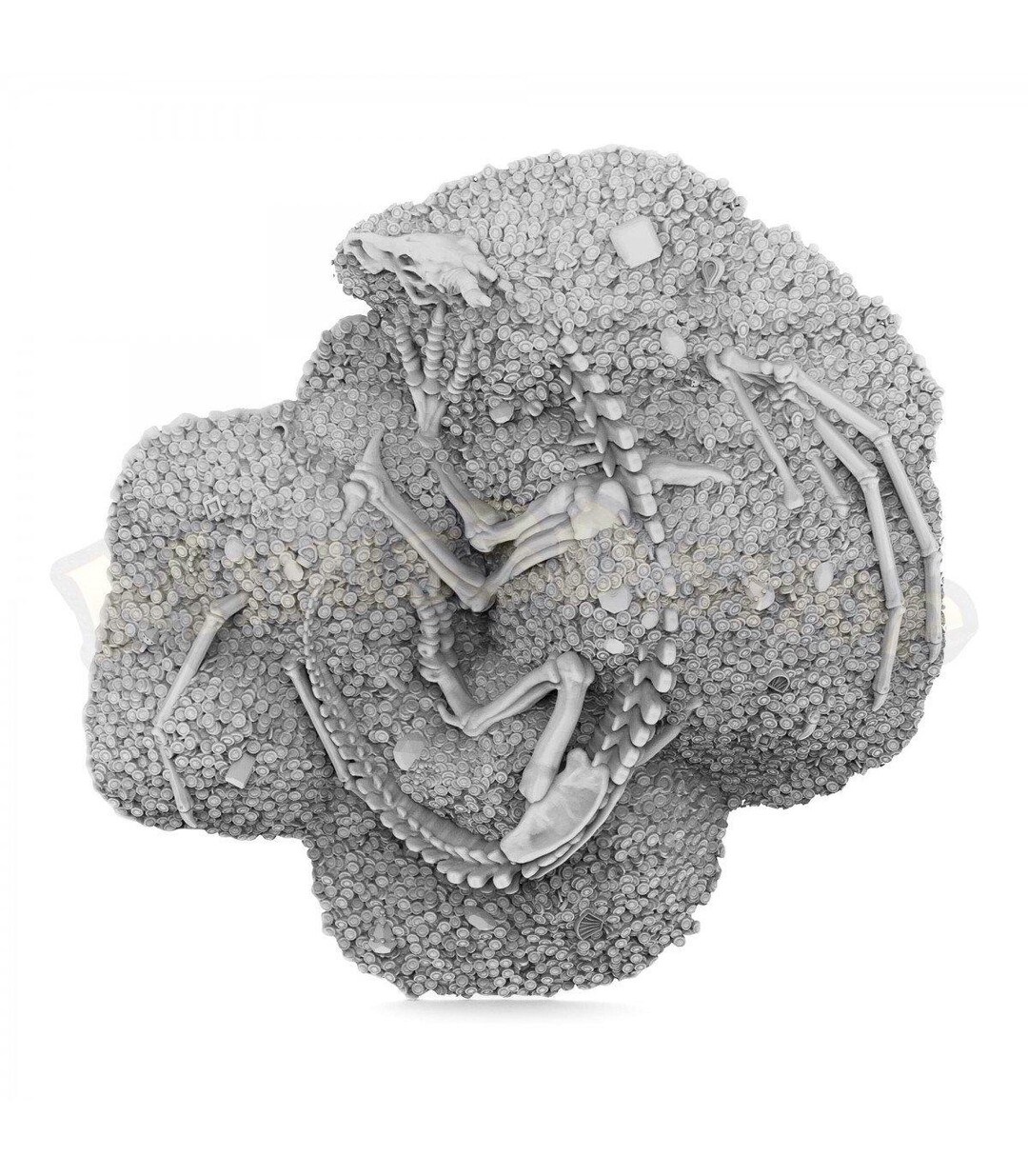 Dragon Skeleton Treasure CF184 - Etsy