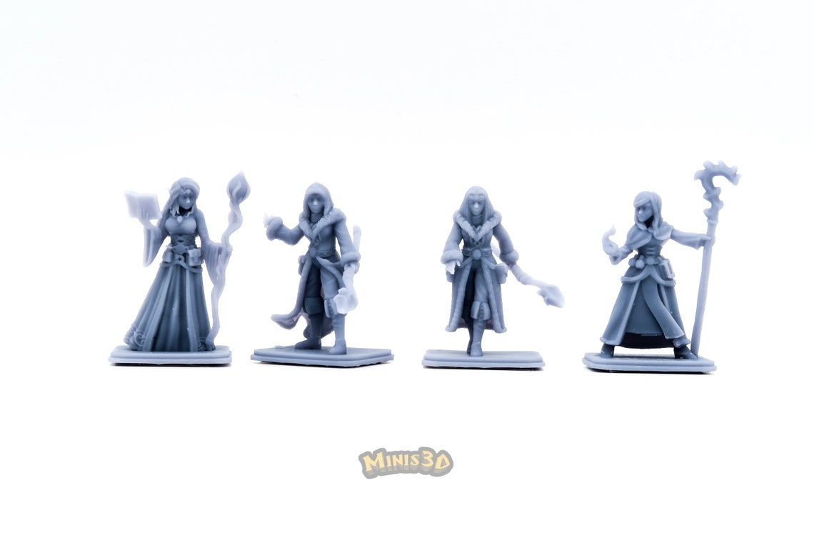 Wizard Female Heroquest Dandd Minis3d Etsy