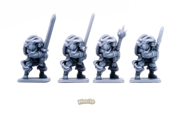 Retro Barbarian Female Schizzo Heroquest RETROCRUSADE F Minis3D Toys ...