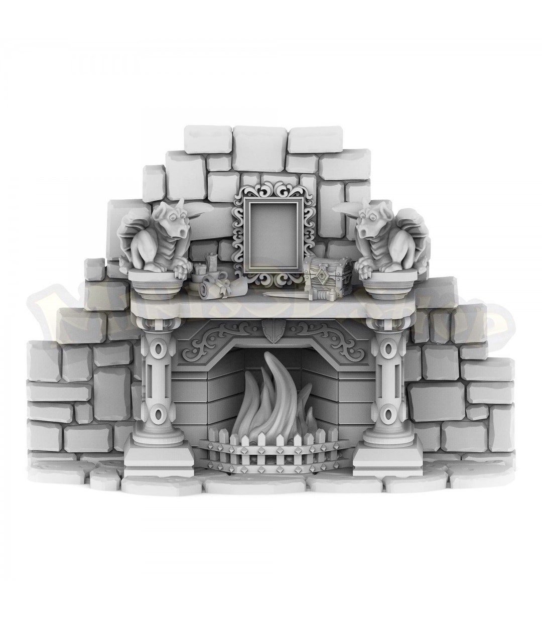 Fireplace Dragons DR077 - Etsy