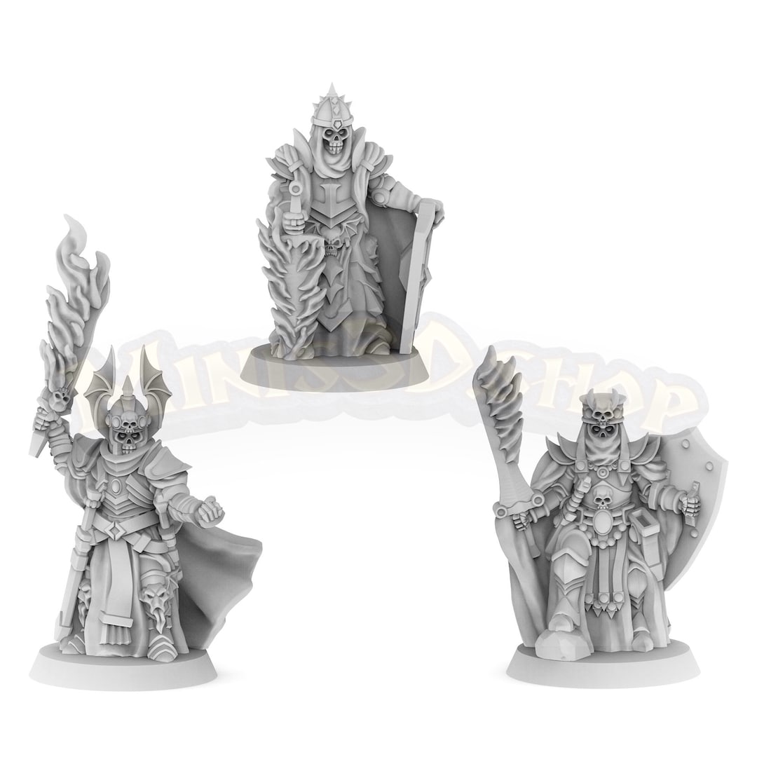 Skeleton King - HQ Dungeon by Minis3d - Etsy