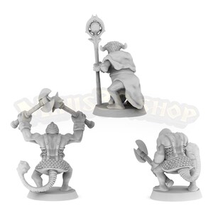 Fimir Shaman, Warrior - HQ Dungeon by Minis3d & Enfenix - Etsy