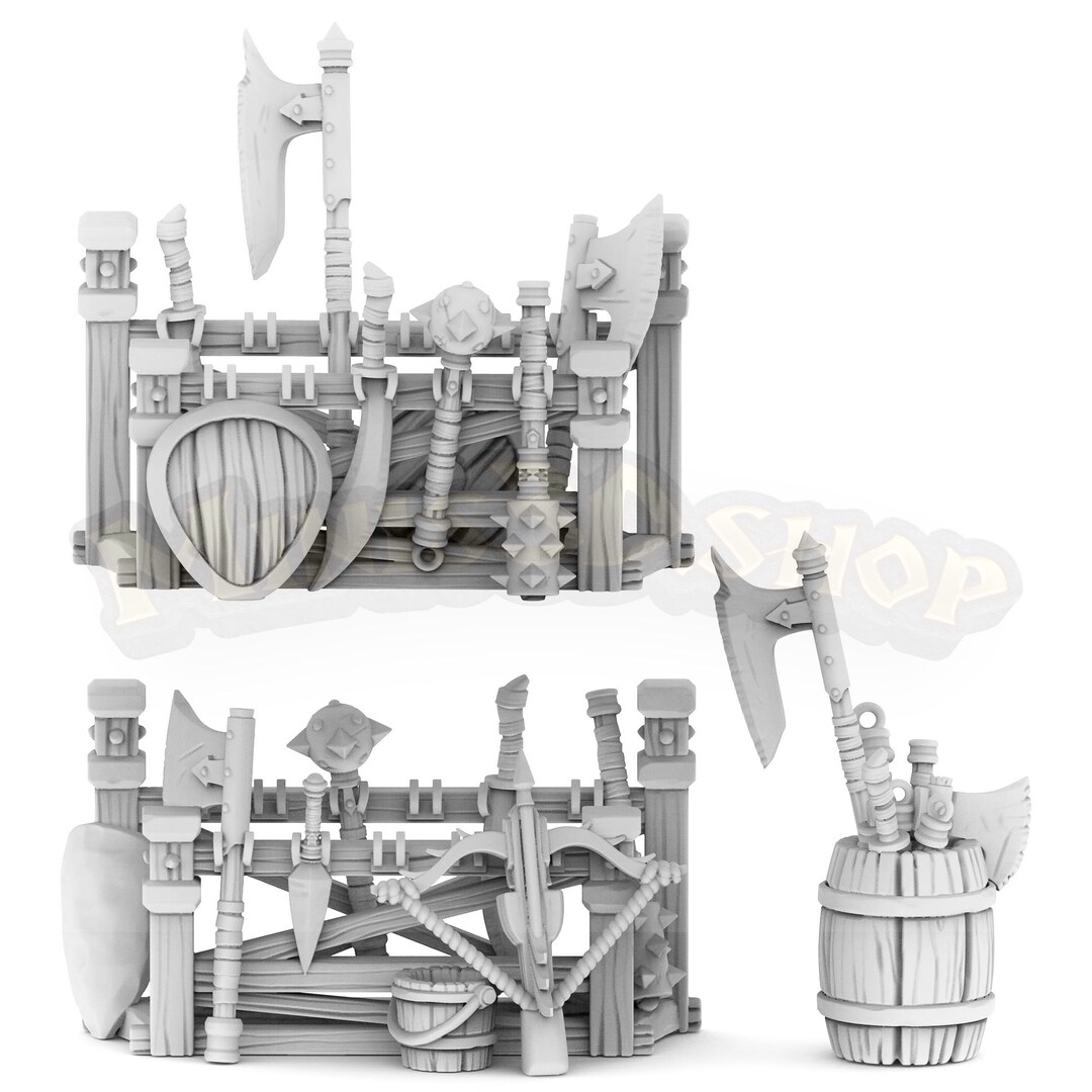 Weapon Racks HQ Dungeon by Minis3d - Etsy