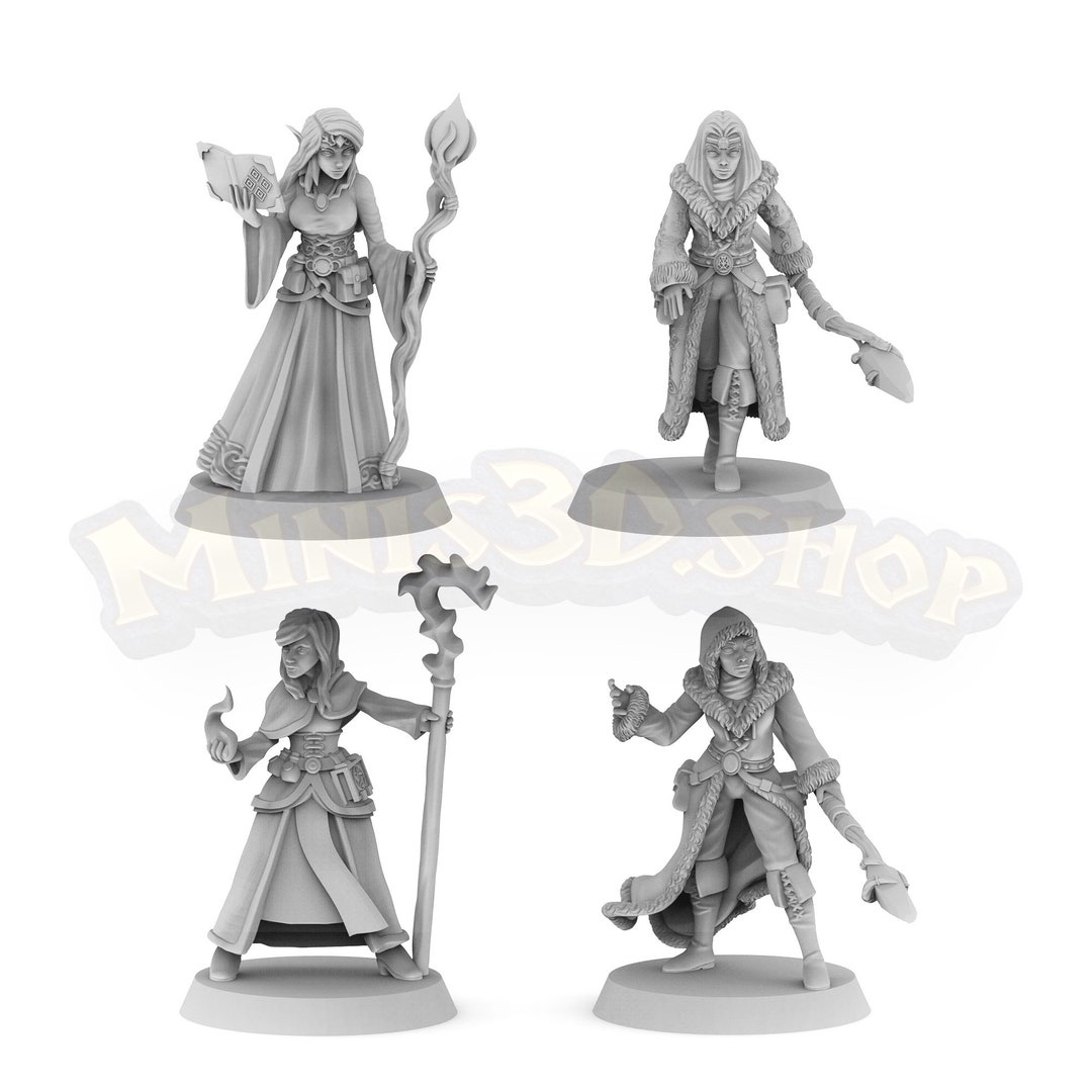 Wizard Female - HQ Dungeon by Minis3d - Etsy