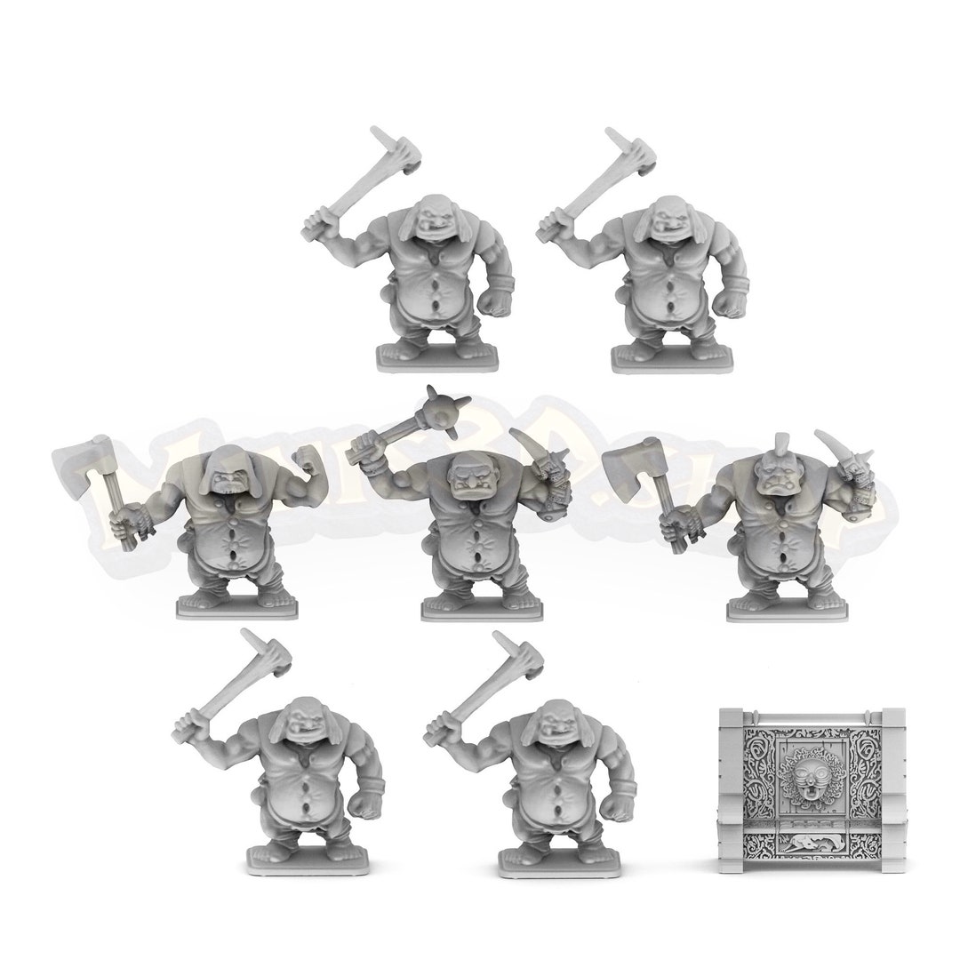 Against the Ogre Horde + Throne Original - HQ Dungeon by Minis3d - Etsy