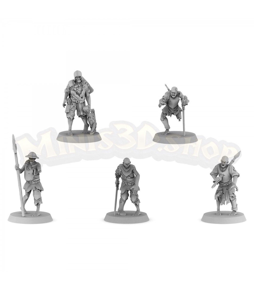 Zombies Warriors Clan Deadlands Pack 5M HG155 - Etsy