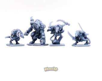 SKAVEN RATKIN Rogue brute D 8K 3D Print - Etsy