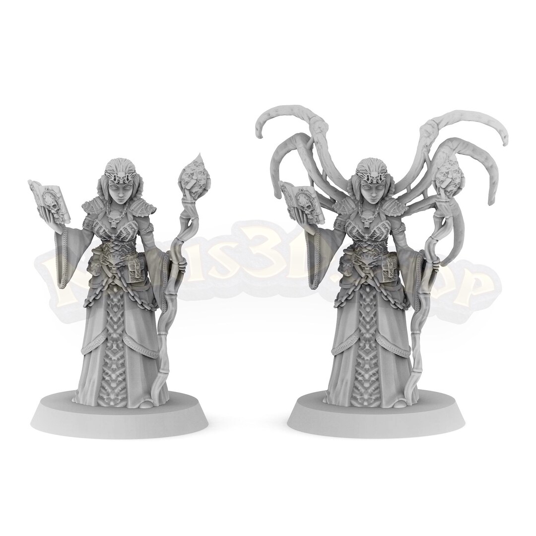 Necromancer Female - HQ Dungeon by Minis3d - Etsy