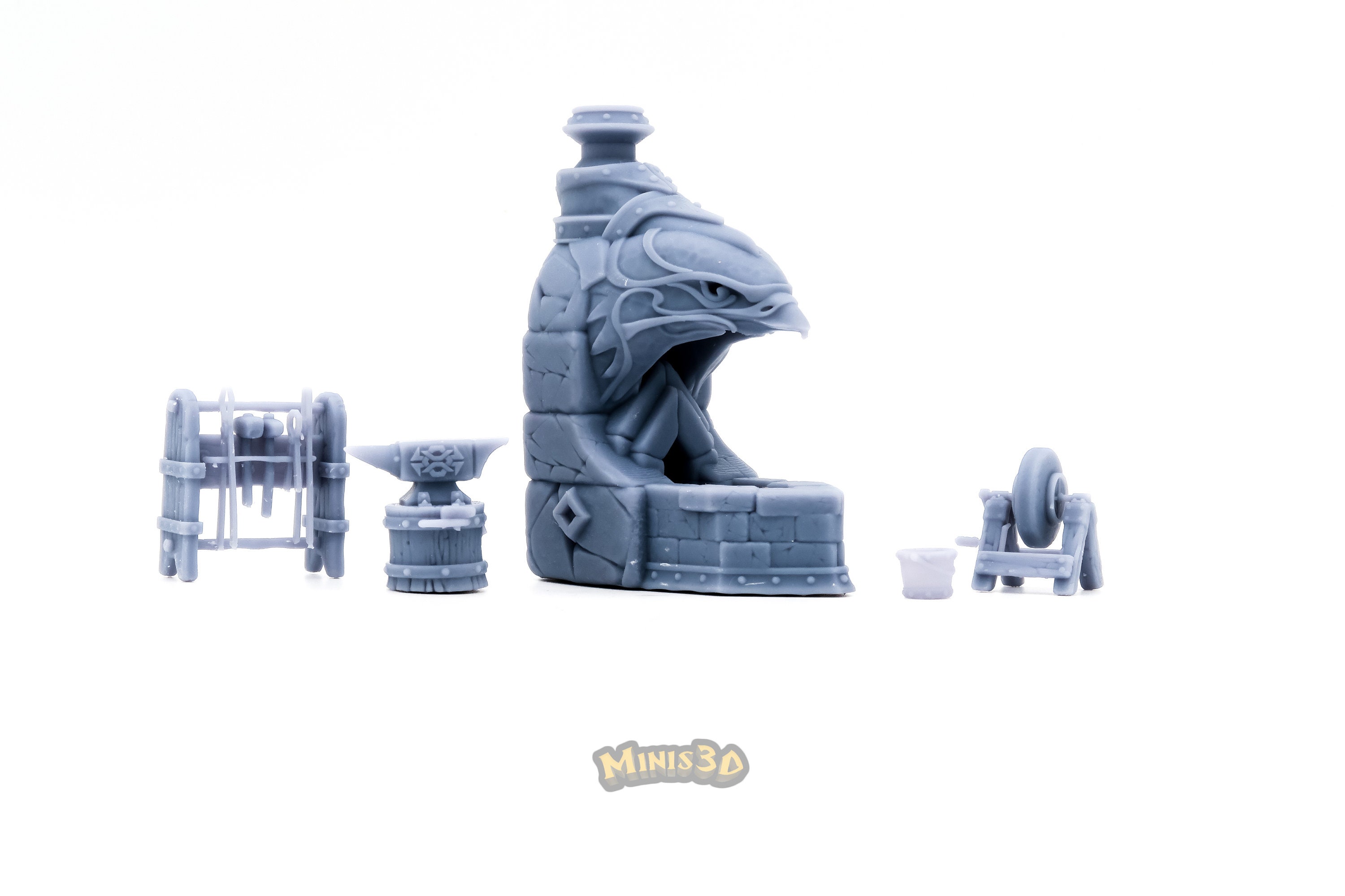 Blacksmith: Forge Anvil Grinding Bucket HQ Dungeon by | Etsy