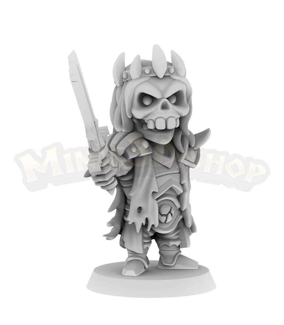 Lich King Skeleton Chibi AR190 - Etsy