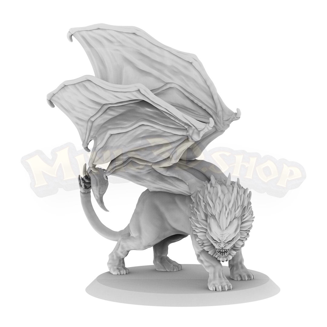 Manticore - HQ Dungeon by Minis3d - Etsy