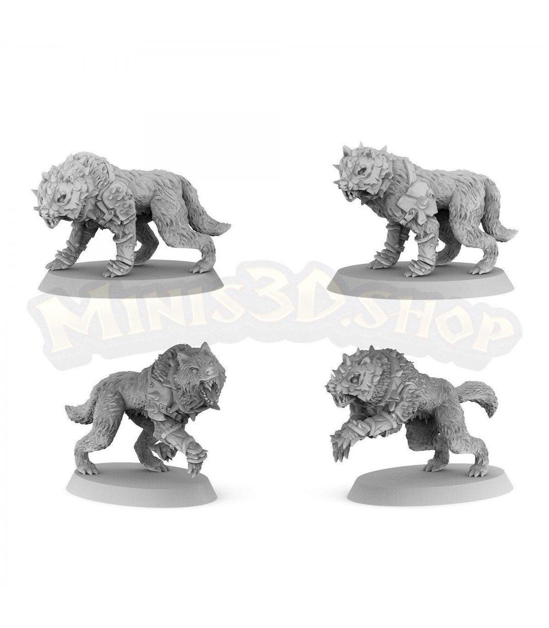 Battle Wolves Pack 4M ON628 - Etsy