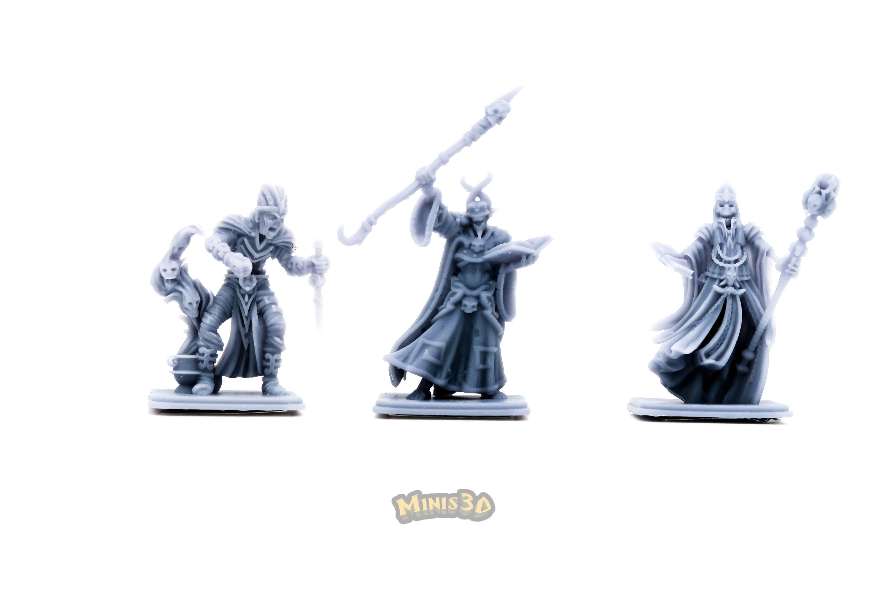 Warlock Demon Mummy Skeleton HQ Minis3d | Etsy