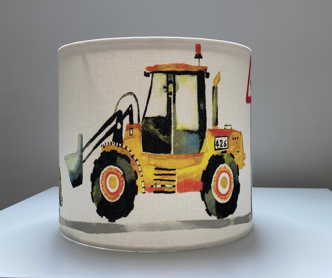 Fire Engine, Digger, Camper Van and Bus Lampshade, 20cm ONLY - Etsy UK