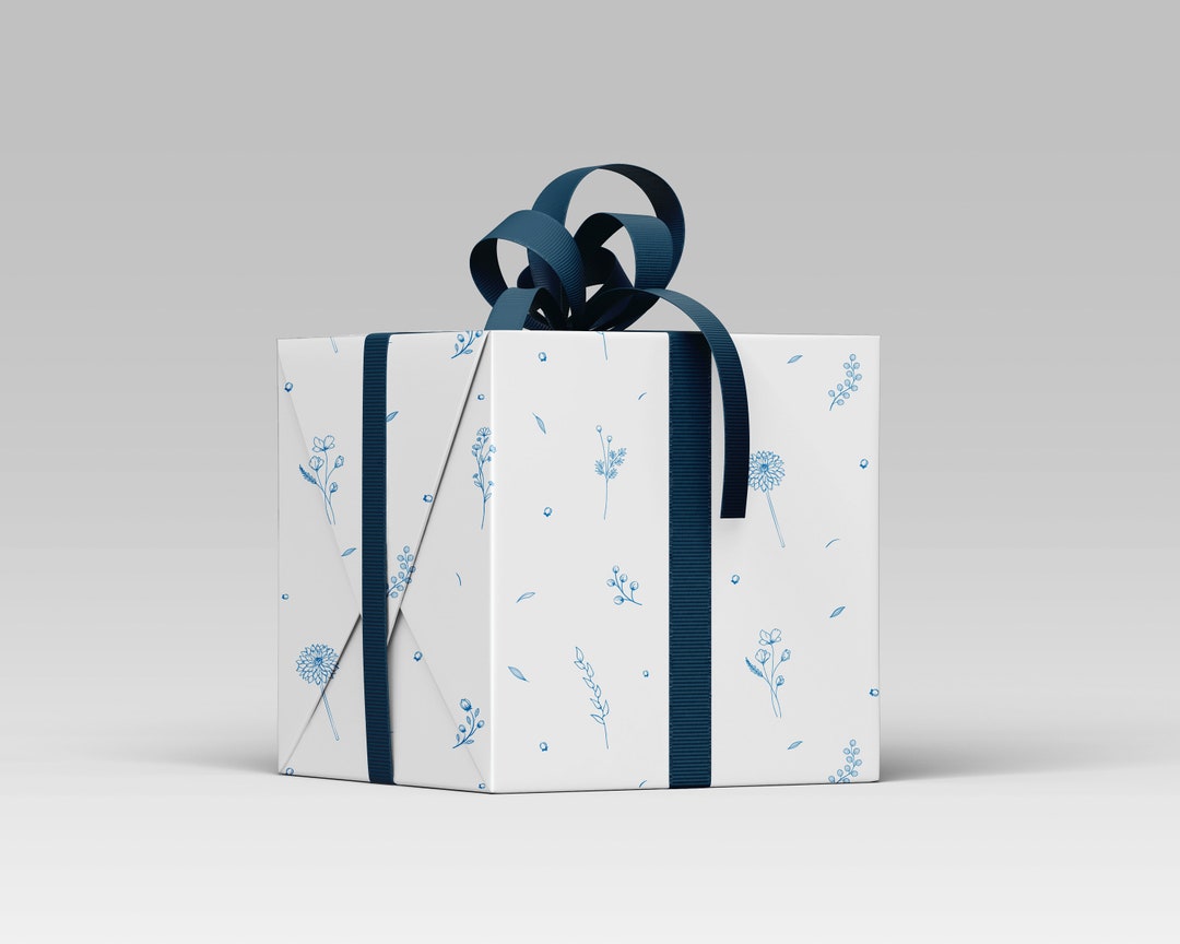 Printable Wrapping Paper, Floral Gift Wrap, Instant Download, Tissue ...