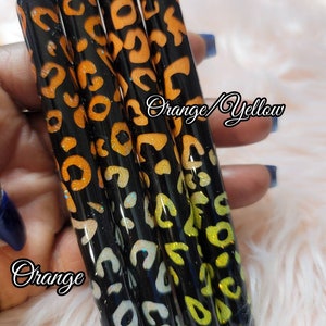 Leopard Print Stenciled Glitter Pens, Gel Ink Pens - Etsy