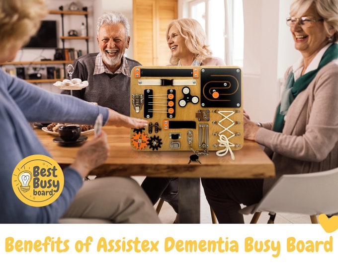 Dementia Activities, Big Busy Cube for Senior, Gift for Grandparent ...