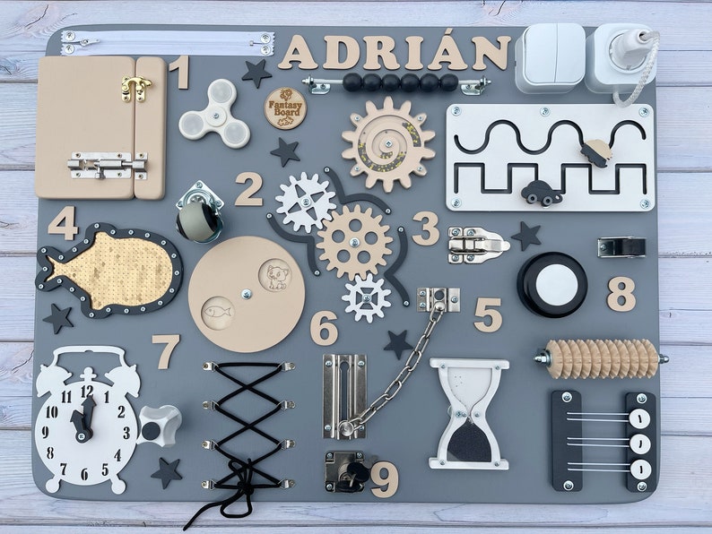 Personalized Busy Board 196 255 Inch for Toddler quick - Etsy