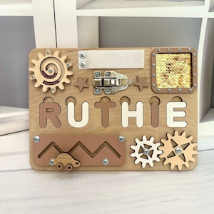 Custom Fidget Toy Board for Girl, Baby Puzzle, Montessori Toy, Baby ...
