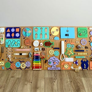 Extra Large Wall Busy Board Panels, Gift for Grandchild, Toddler Room ...