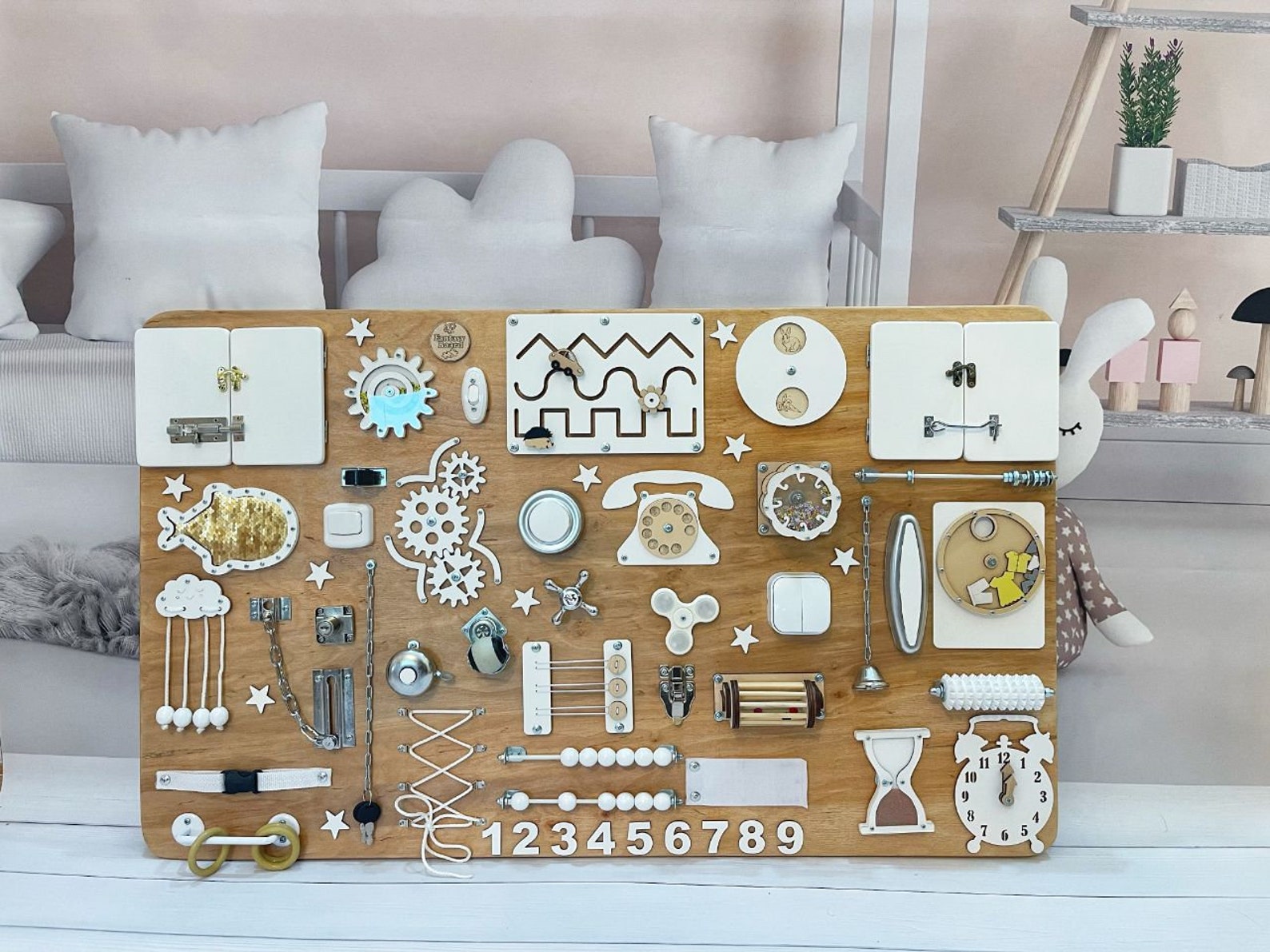 Busy Board 1 Year Old Personalized Busy Board Sensory Board - Etsy