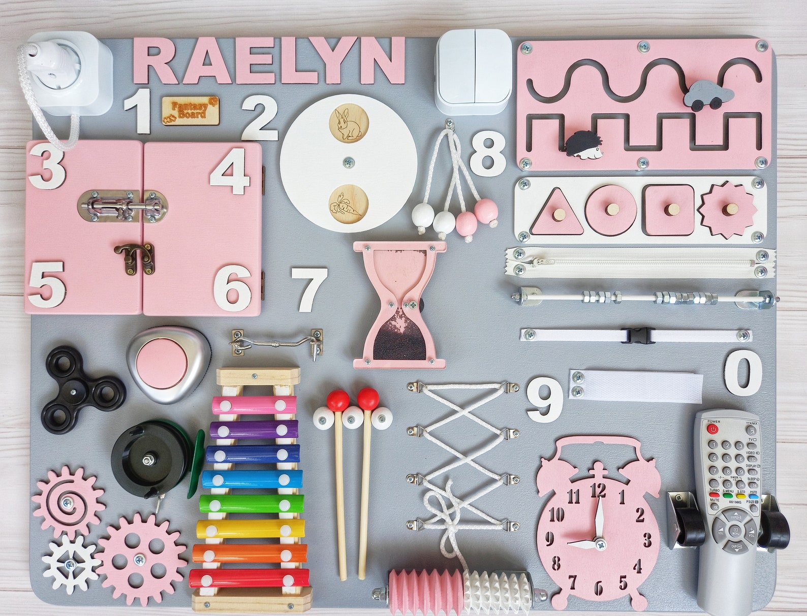 Toddler Busy Board Wooden Sensory Board Busy Board - Etsy