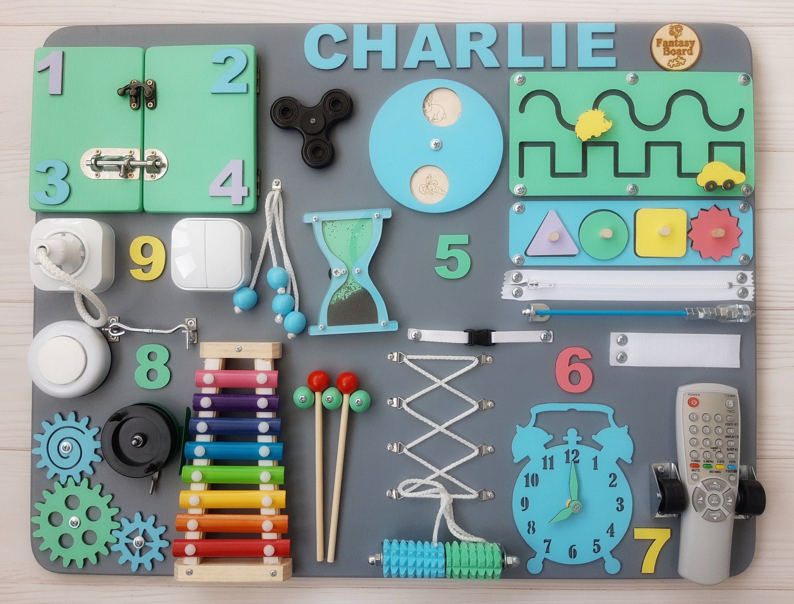 Toddler Busy Board Wooden Sensory Board Busy Board - Etsy