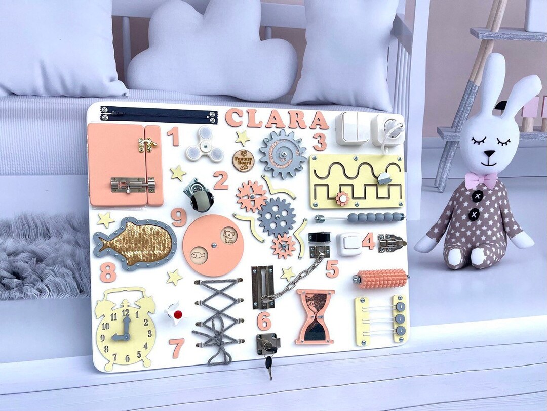 Montessori Playroom Board, Activity Board for Kids, Personalized Toy ...