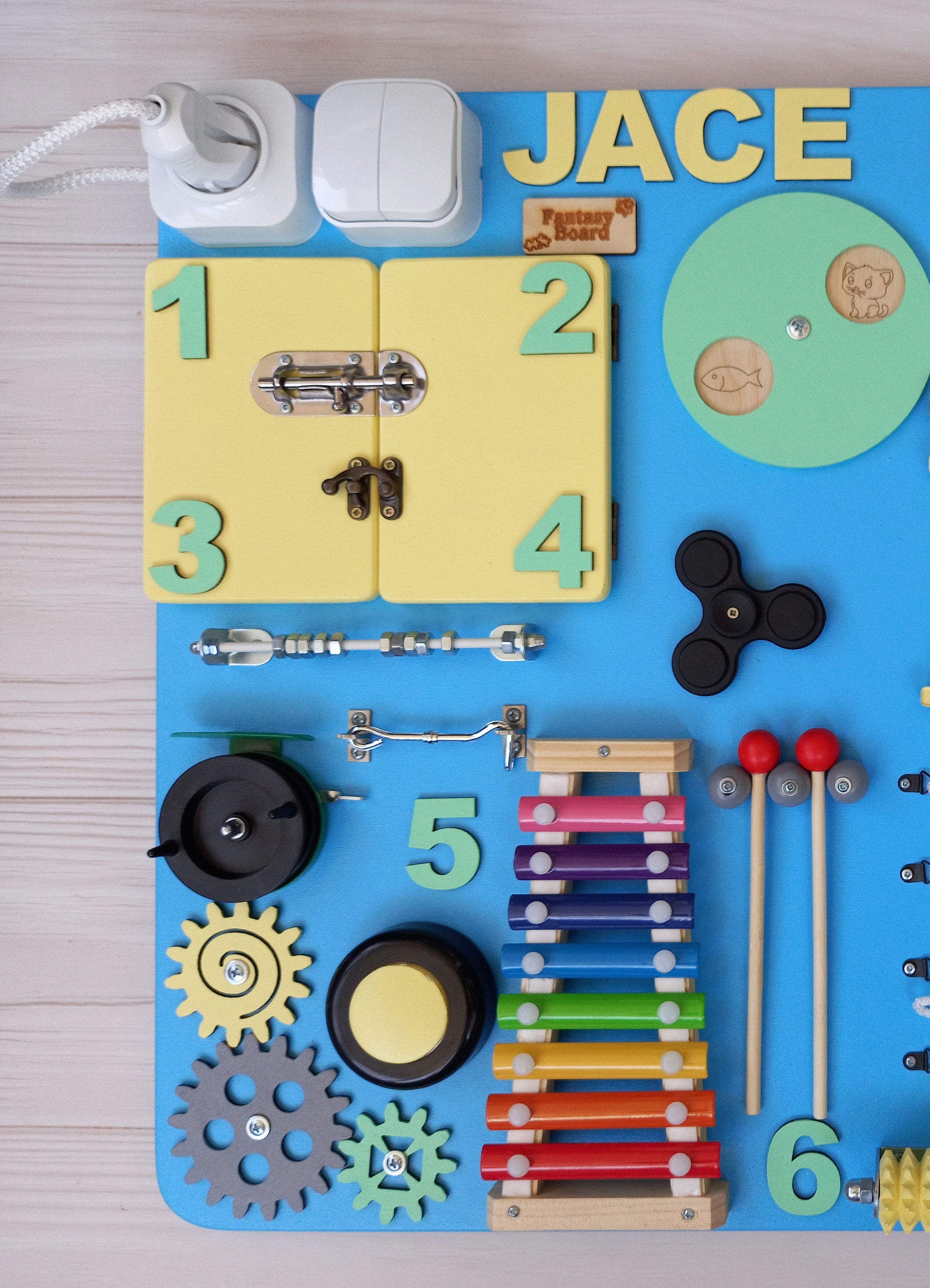 Activity Board Montessori Sensory Board busy board | Etsy