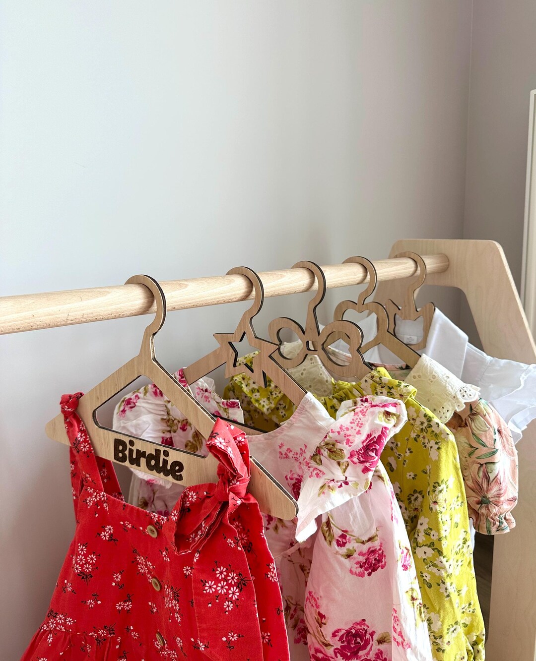 Custom Toddlers Clothes Wooden Hangers, Personalized Baby Hangers ...