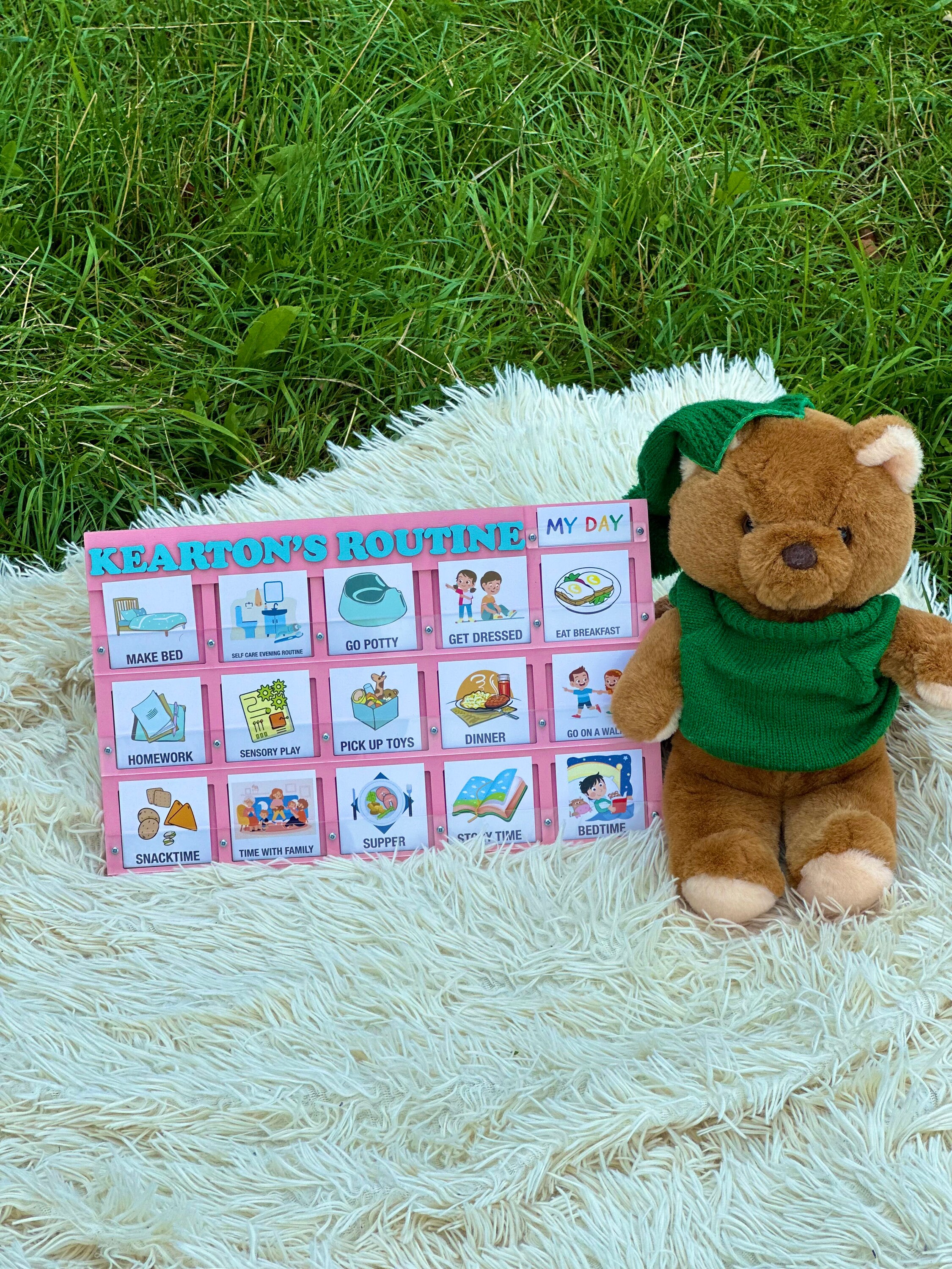Calendar for Kids With Daily Tasks, Pictures and Daily Routine ...