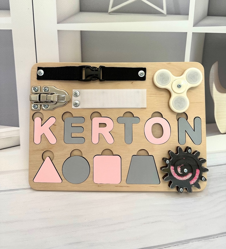 Name Puzzles for Kids Busy Board 1 Year Old Activity Board - Etsy