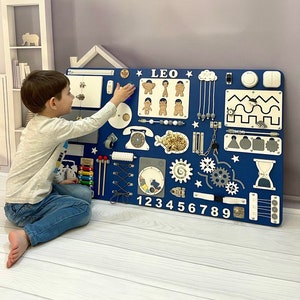 Custom Best Busy Board for Toddler, Montessori Toy, 3 Year Old Gift ...
