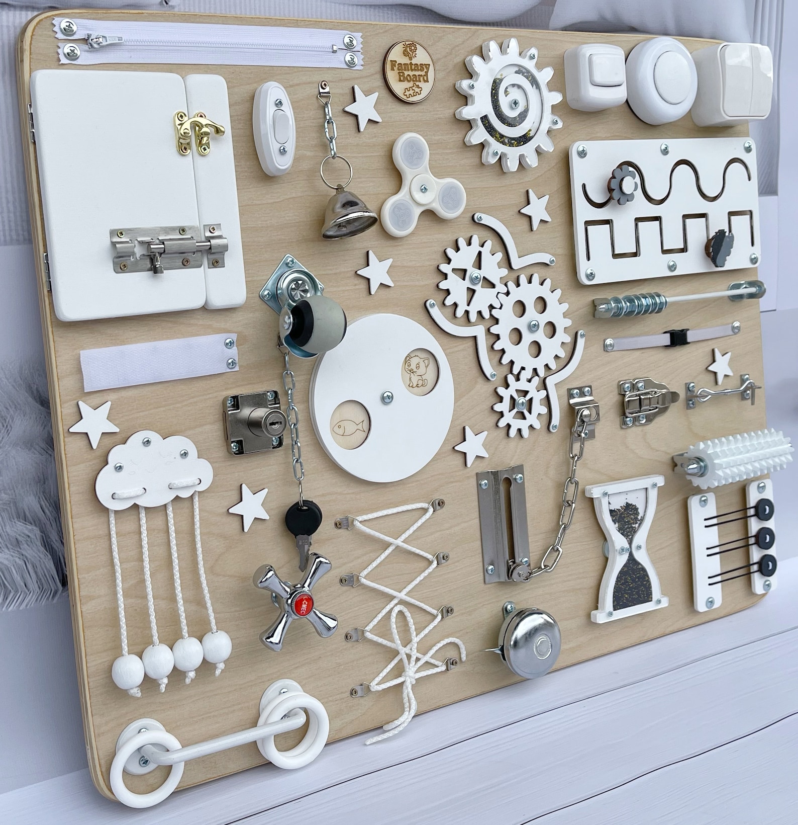 Busy Board 1 Year Old Busy Board Montessori Sensory Board - Etsy